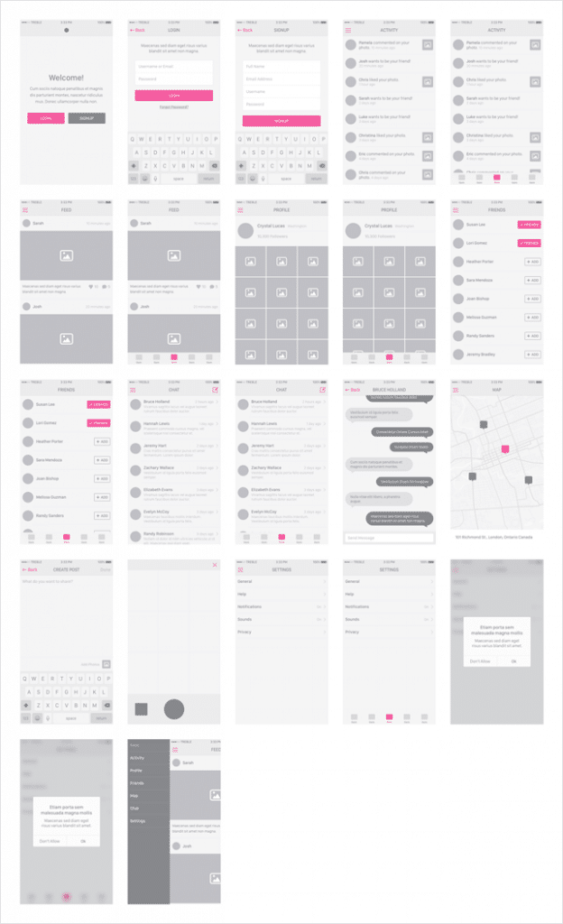 Snap UI kit - iOS 8 wireframes built for Sketch - DesignHooks