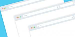 Flat, minimalist browser mockup - DesignHooks