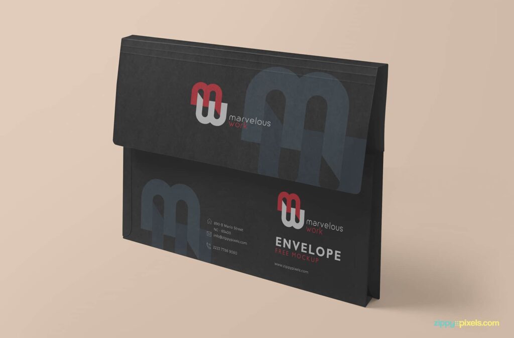 Free Customizable Flap Folder Mockup in PSD - DesignHooks