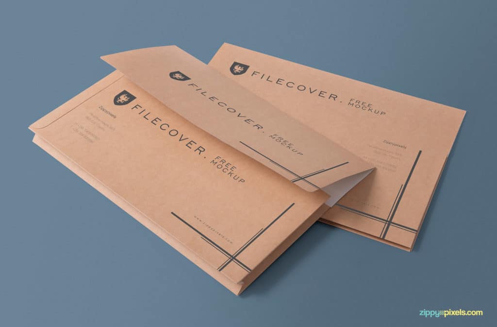 Elegant Pocket Folder Mockup in PSD - DesignHooks