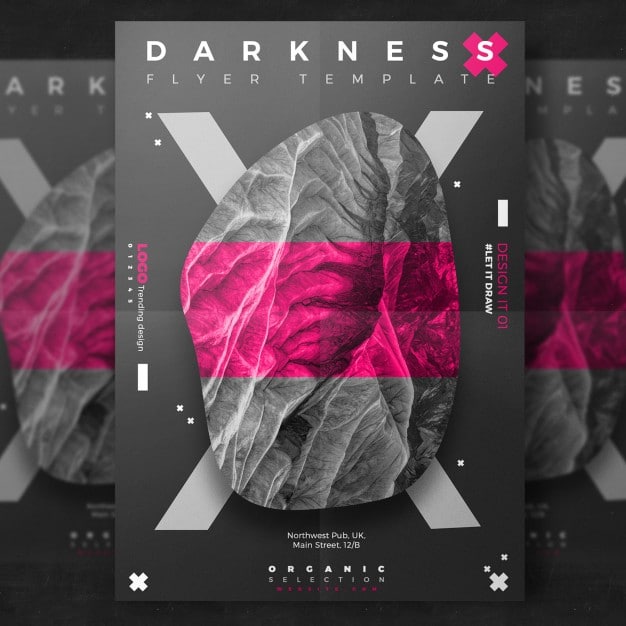Enigmatic Dark Event Flyer Mockup - DesignHooks