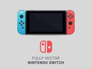 Free Nintendo Switch Console Mockup in PSD - DesignHooks