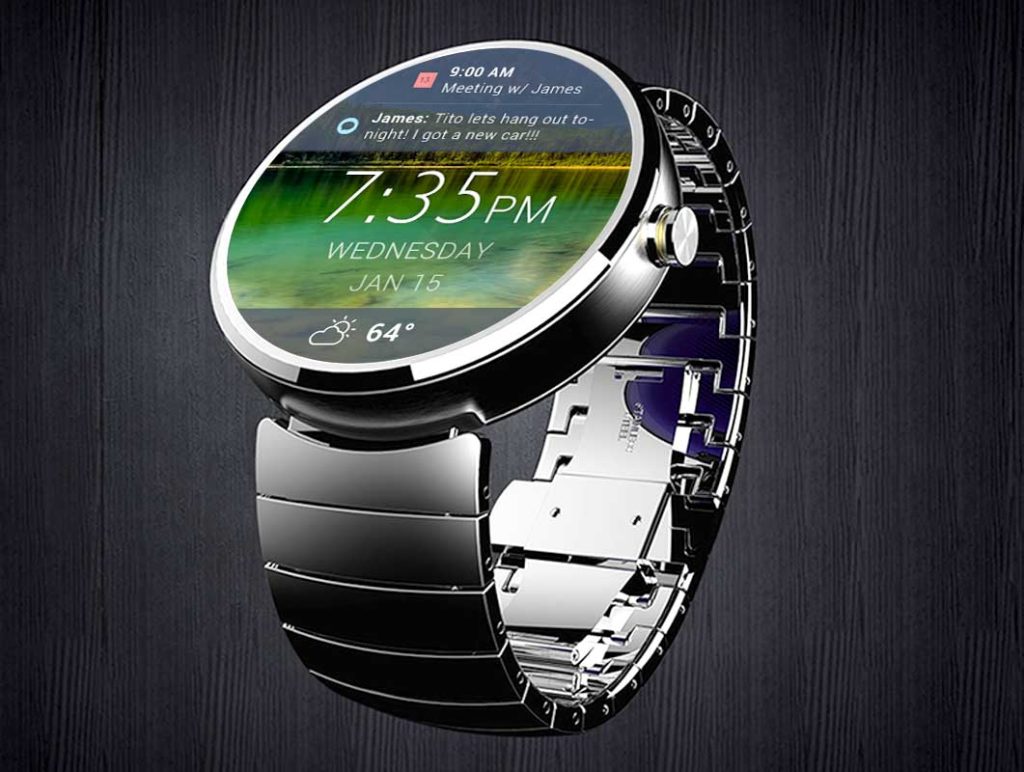 Free Steel Android Watch Mockup in PSD - DesignHooks