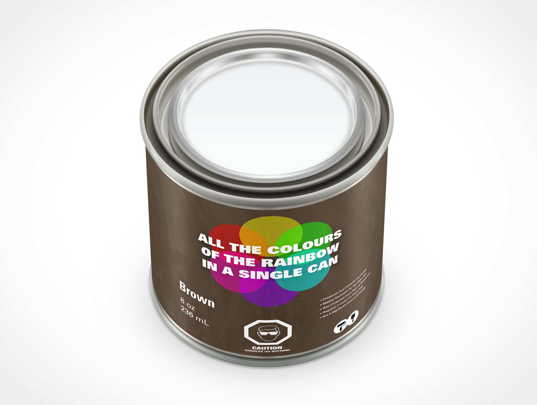 Free Small Paint Can Mockup In PSD DesignHooks