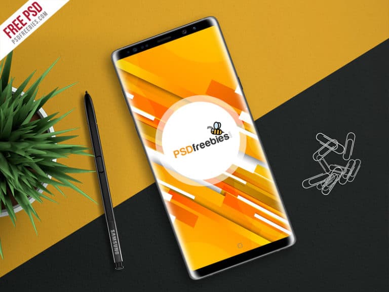 Samsung Galaxy Note Plus Stylus Mockup Freebie - DesignHooks