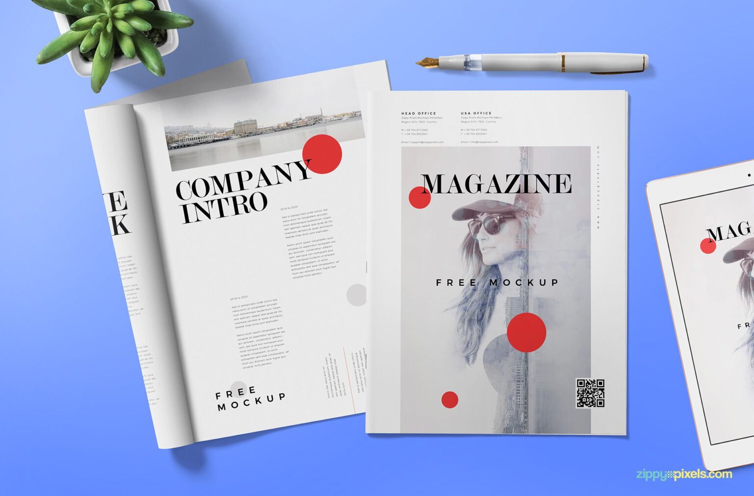 Magazine Ad PSD Mockup for Free - DesignHooks