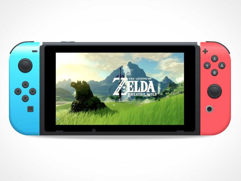 Free Nintendo Switch Console Mockup in PSD - DesignHooks