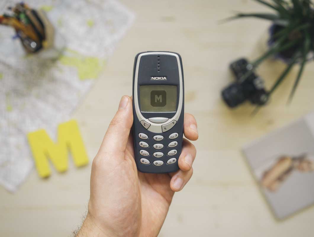 Free Nokia 3310 Phone Mockup in PSD - DesignHooks
