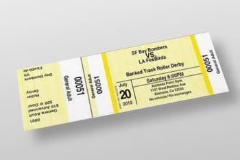 Download This Free Entry Ticket Mockup in PSD - Designhooks