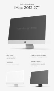 Free Customizable iMac Side View Mockup in PSD - DesignHooks