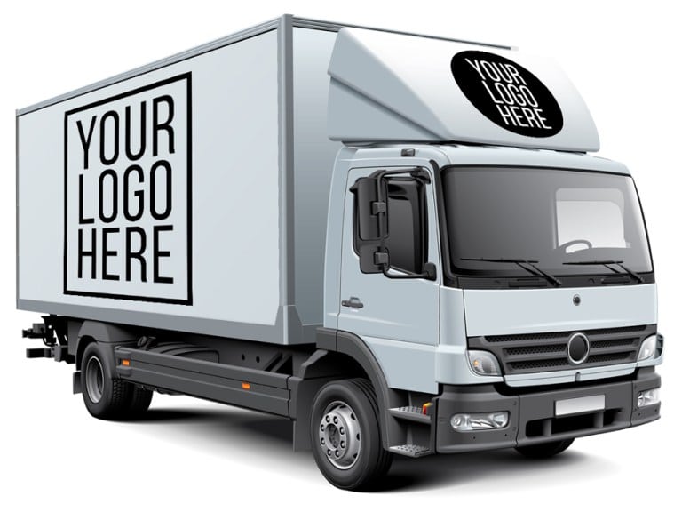 Free Huge Box Truck Design Mockup in PSD - DesignHooks