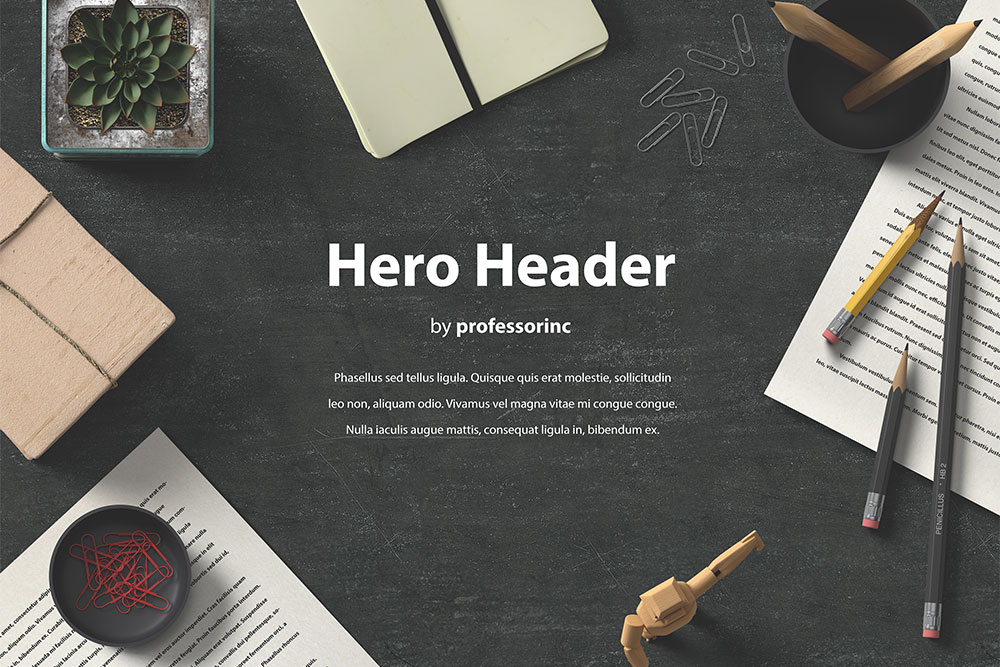 Free Download Hero Header Mockup Free PSD - Designhooks