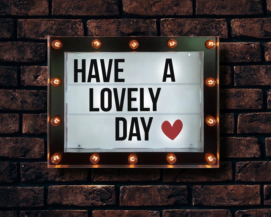 Free Marquee Light Box Design Mockup in PSD - DesignHooks