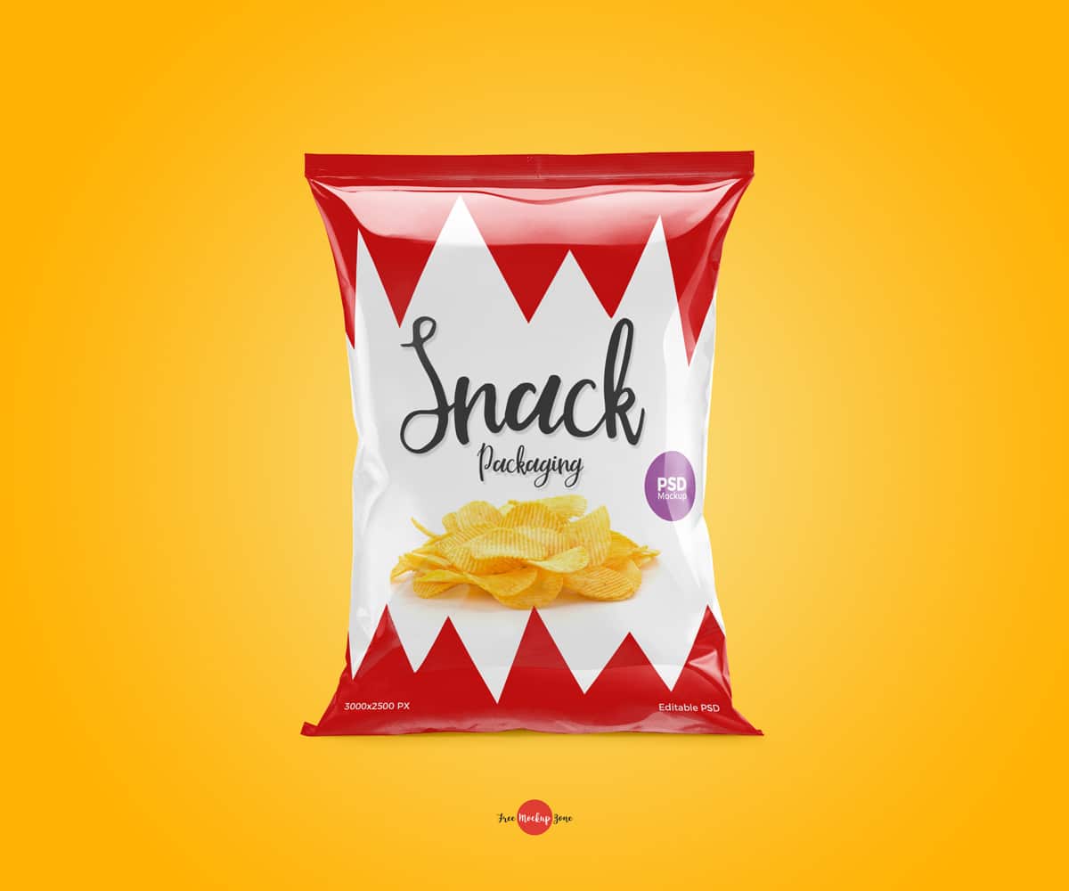 Snacks Packet PSD Mockup Download for Free | DesignHooks