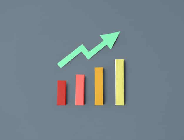 Free Paper Craft Bar Graph Mockup in PSD - DesignHooks