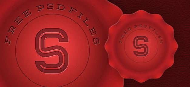 Free Red Wax Stamp Design Mockup in PSD - DesignHooks
