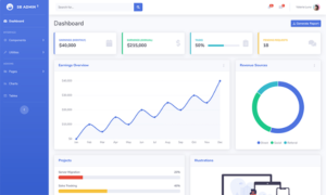 Free Modern Admin Dashboard HTML Template - DesignHooks