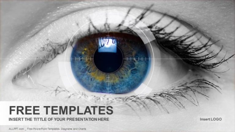 Free Beautiful Colored Eye Powerpoint Template - DesignHooks