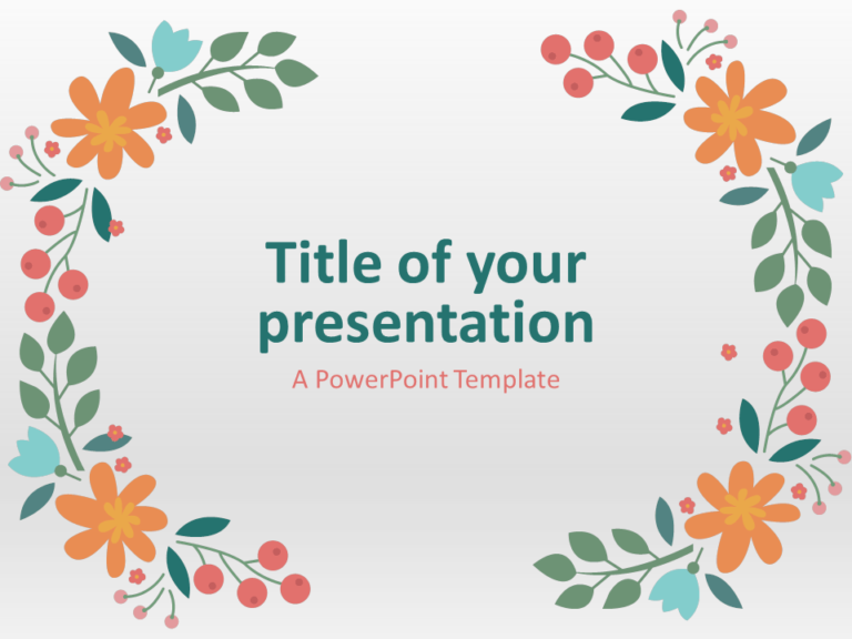 Free Spring Presentation Theme Powerpoint Template - DesignHooks