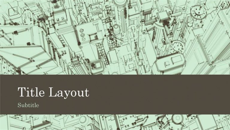 Free Impressive City Sketch Powerpoint Template - DesignHooks
