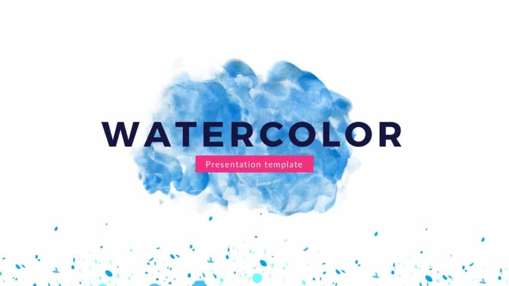 Free Artistic Watercolor Theme Powerpoint Template - DesignHooks
