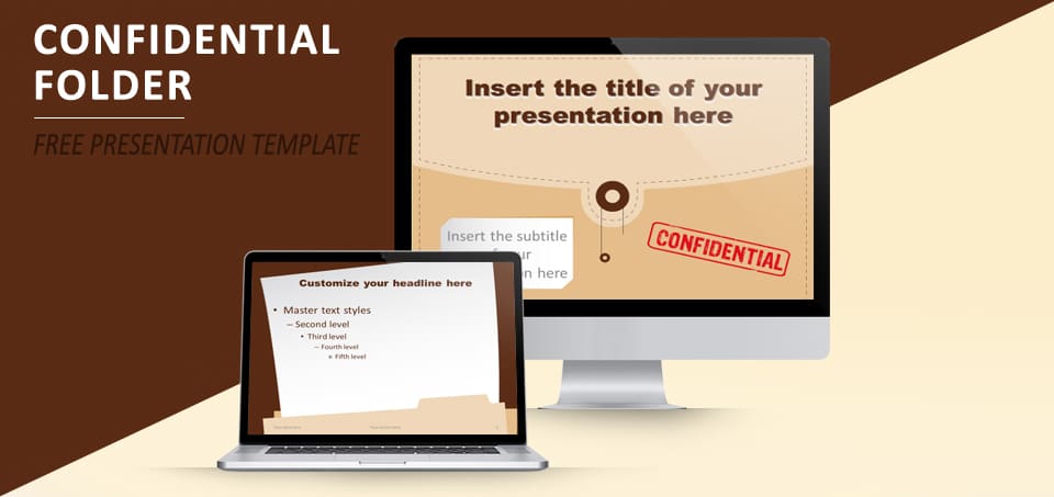 Free Confidential Folder Slides Powerpoint Template - DesignHooks