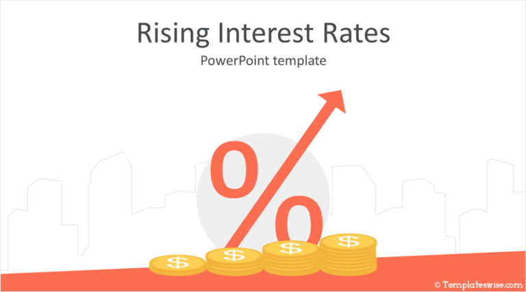 Free Rising Interest Rates Powerpoint Template - DesignHooks