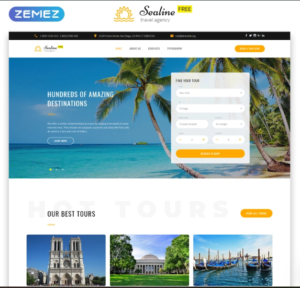 Free Responsive HTML Template Download for Travel Site - DesignHooks