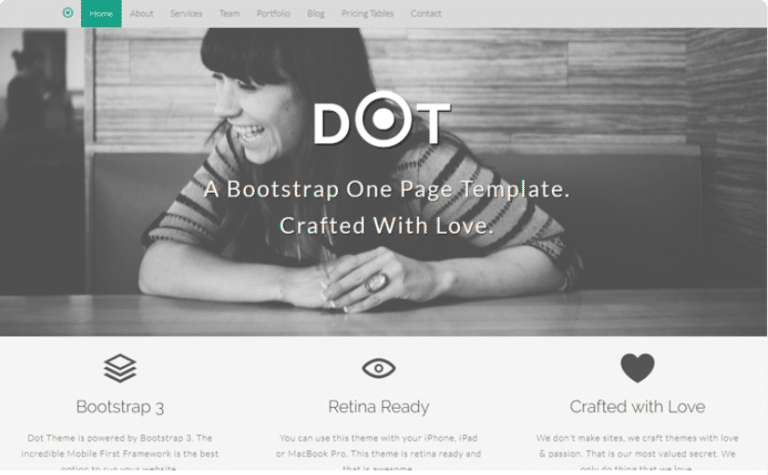 Dot - Simple Portfolio Website Template | DesignHooks