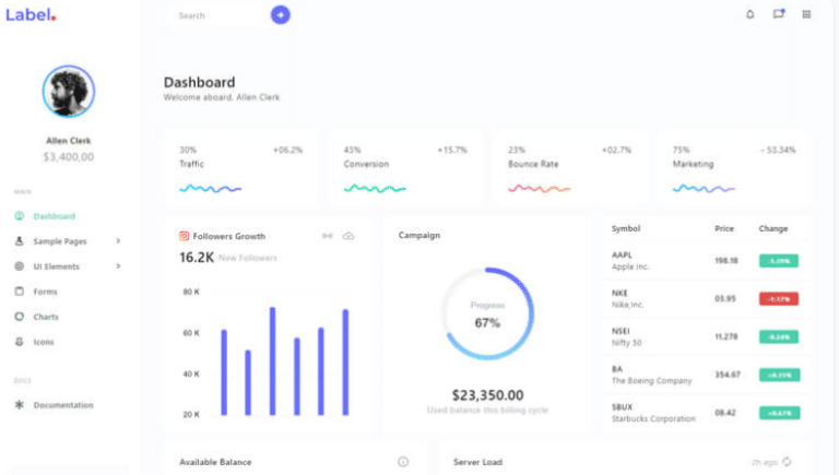 Label - Bootstrap 4 Admin Dashboard Template | DesignHooks